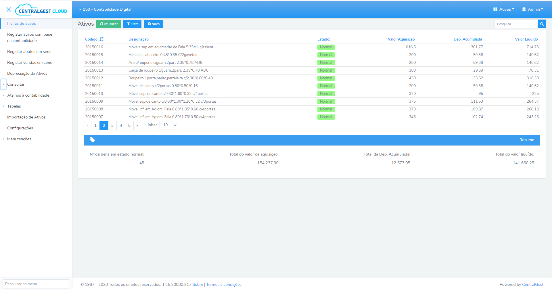 Software de Gestão de Ativos Online | CentralGest Cloud