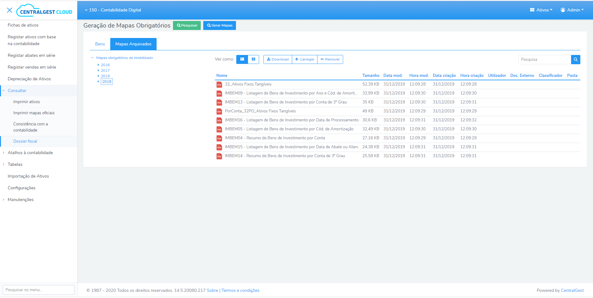 Software de Gestão de Ativos Online | CentralGest Cloud